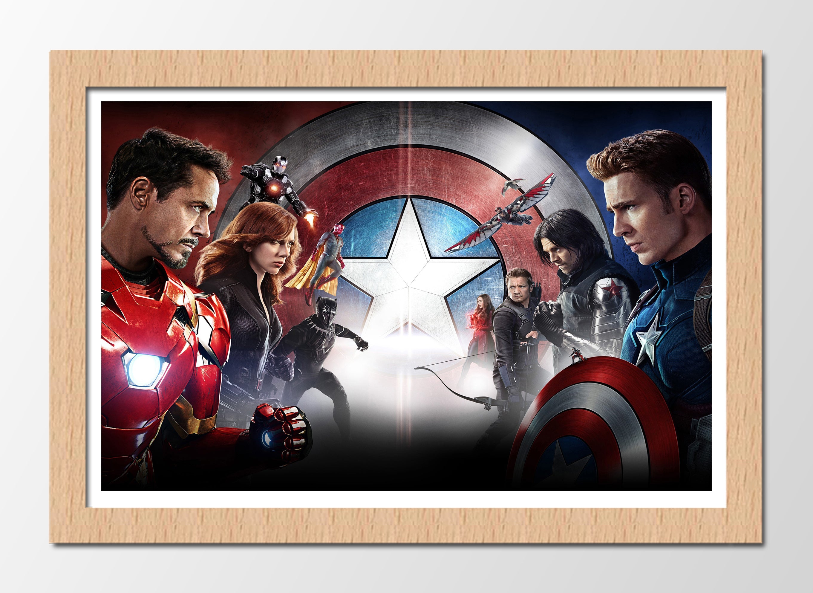 Póster tríptico de superhéroes | Decoración épica – CC-ART – CC-Art