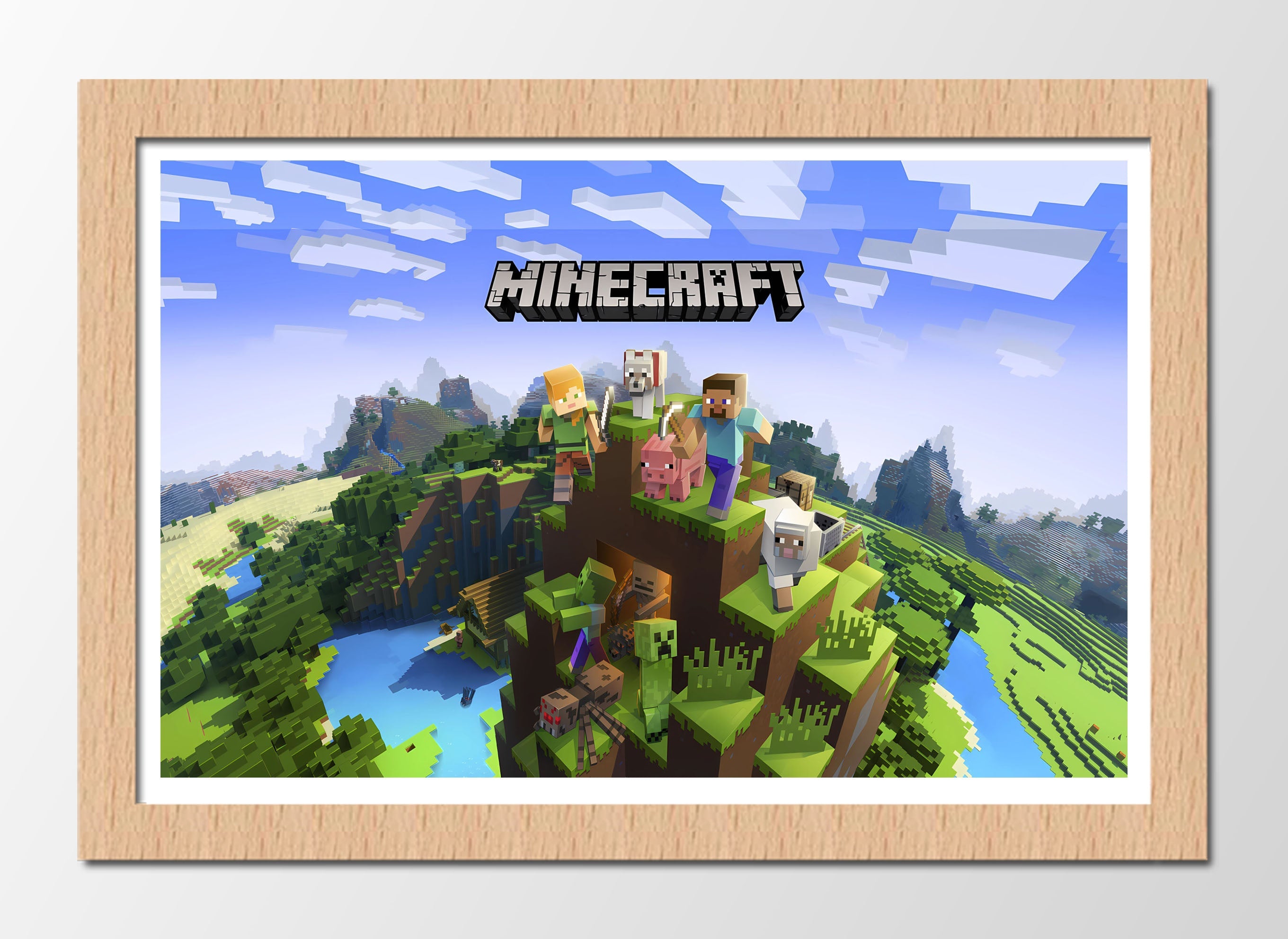 Cuadros y Láminas de Minecraft | Decoración Pixelada para Gamers – CC-Art